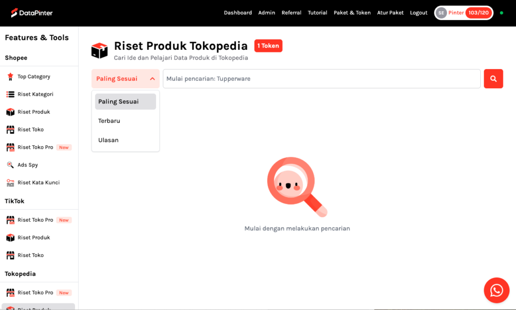 📘 User Manual - DataPinter.com - Tool Riset & Optimasi Brands #1 di Indonesia