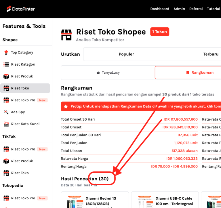 📘 User Manual - DataPinter.com - Tool Riset & Optimasi Brands #1 di Indonesia