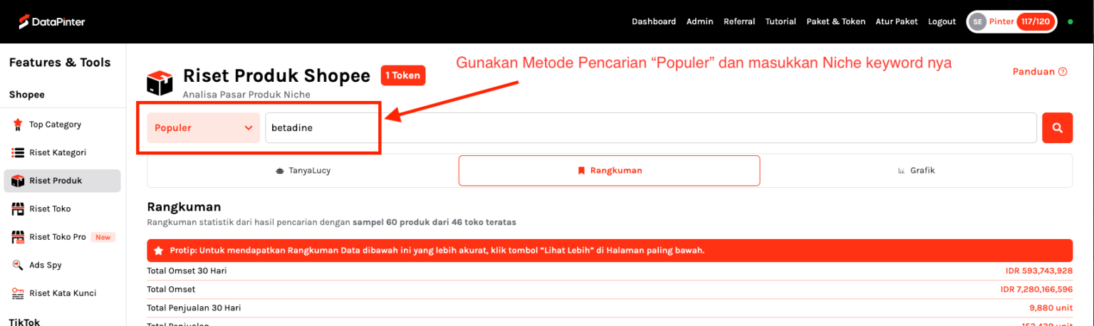 📘 User Manual - DataPinter.com - Tool Riset Produk #1 di Indonesia